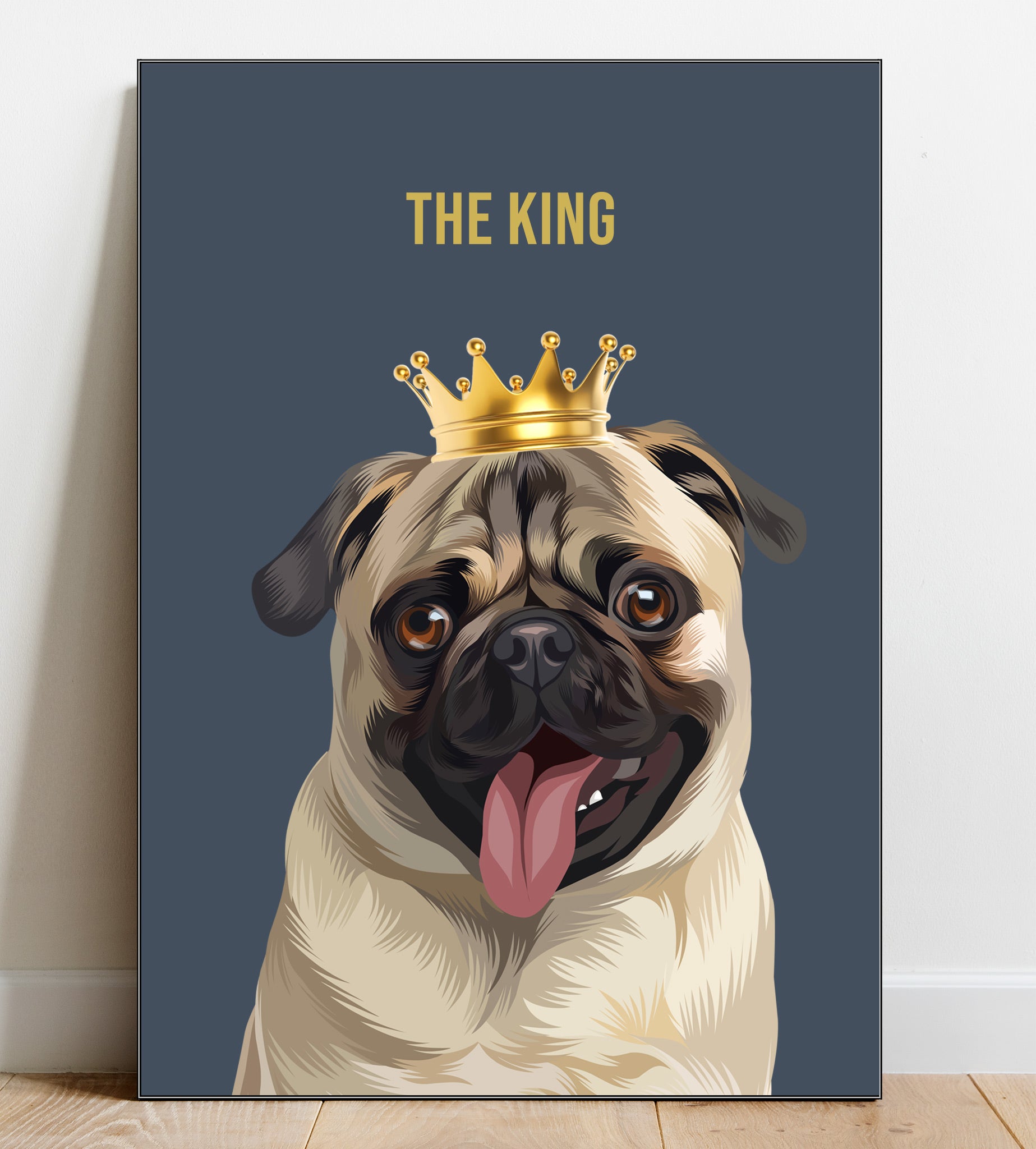 Custom Pop Art Pet Portrait with Props – Poster and Paw