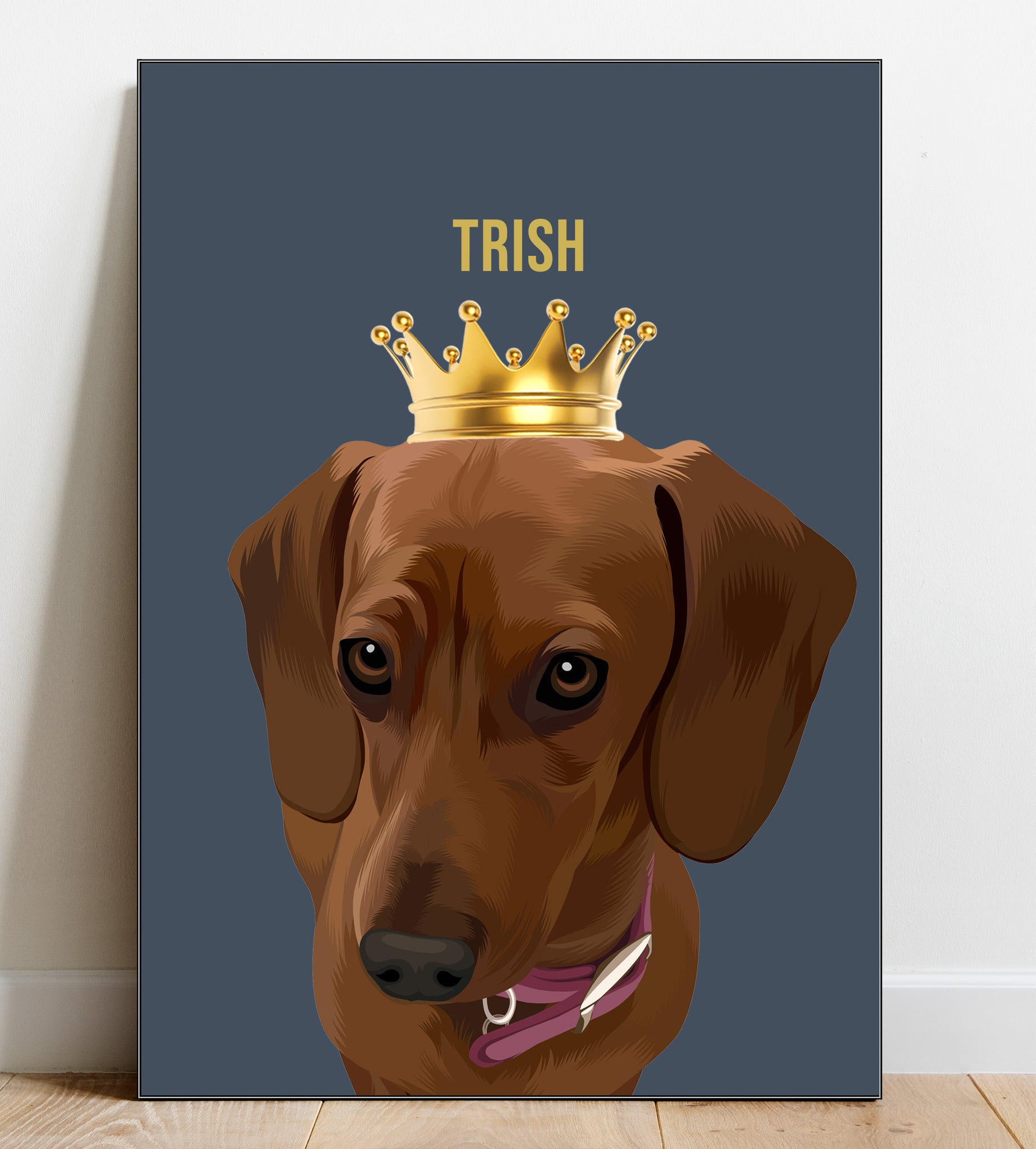 Custom Pop Art Pet Portrait with Props – Poster and Paw